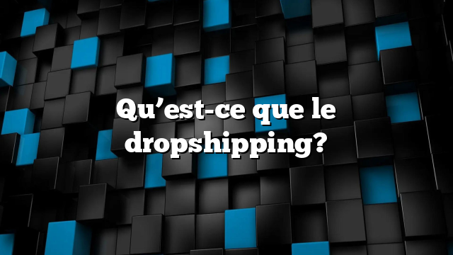 Qu'est-ce Que Le Dropshipping ? - XVictus